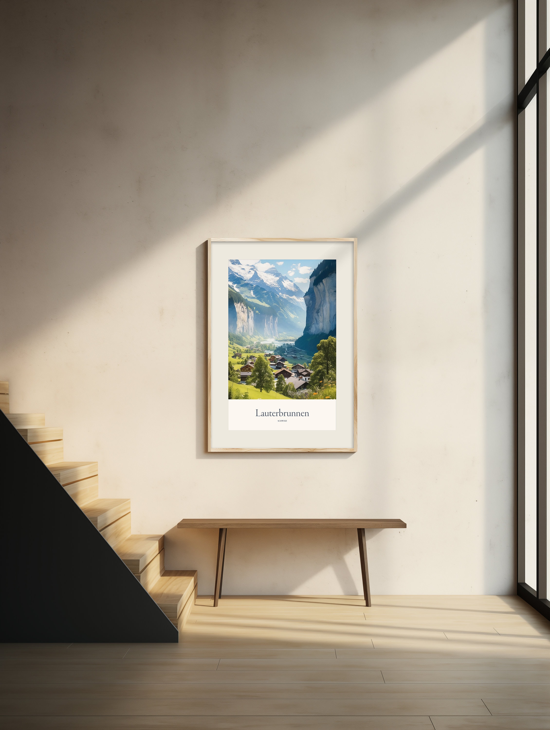 Lauterbrunnen Print Lauterbrunnen Poster Lauterbrunnen Gift Switzerland ...