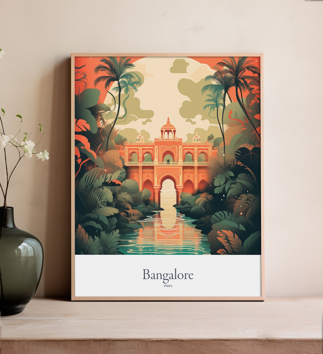 Bangalore Print Bangalore Poster Bangalore Gift India Souvenir ...