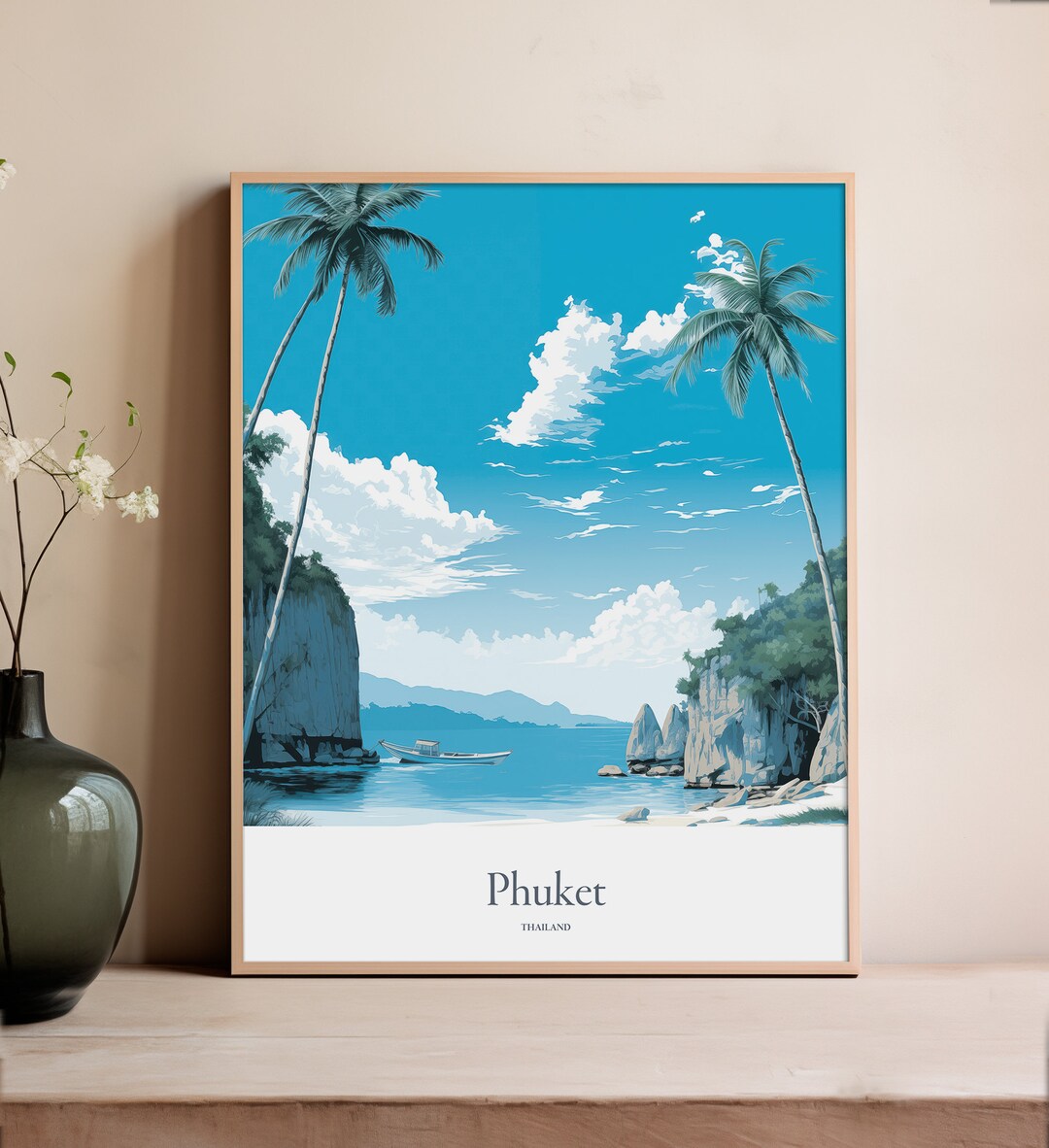 Phuket Print Phuket Poster Phuket Gift Thailand Souvenir Phuket Wall ...