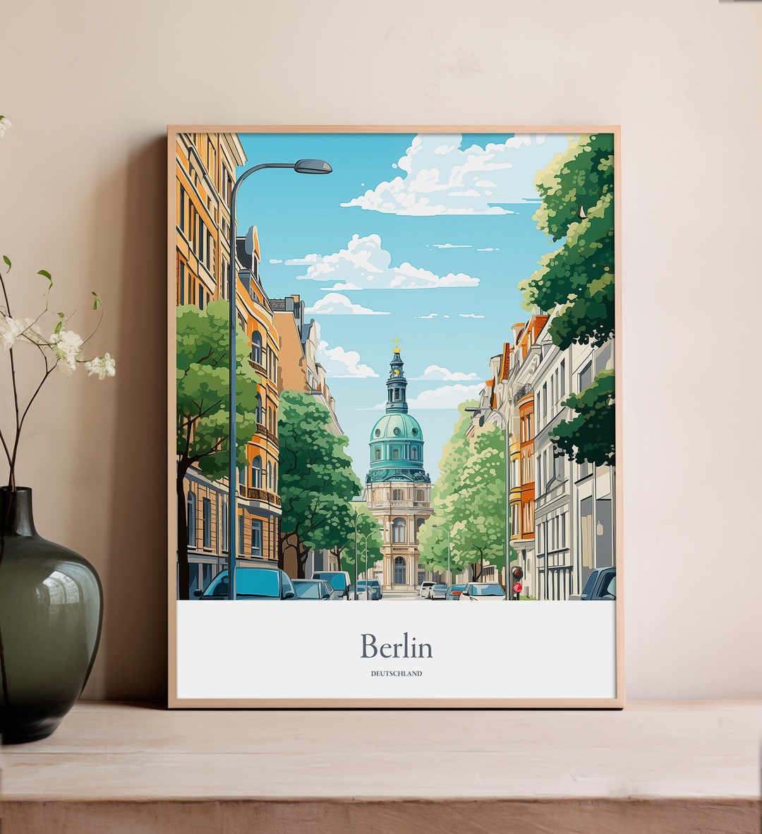Berlin Print Berlin Poster Berlin Gift Germany Souvenir Berlin Wall Art ...