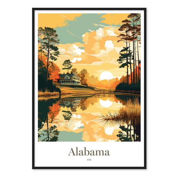Alabama Poster - Etsy