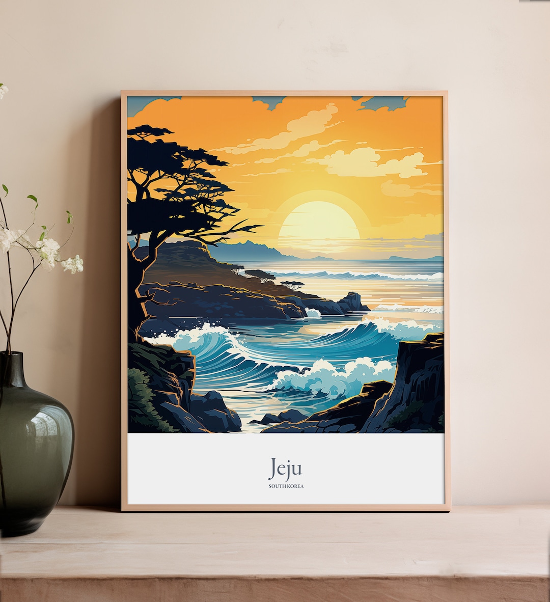Jeju Print Jeju Poster Jeju Gift South Korea Souvenir Jeju - Etsy