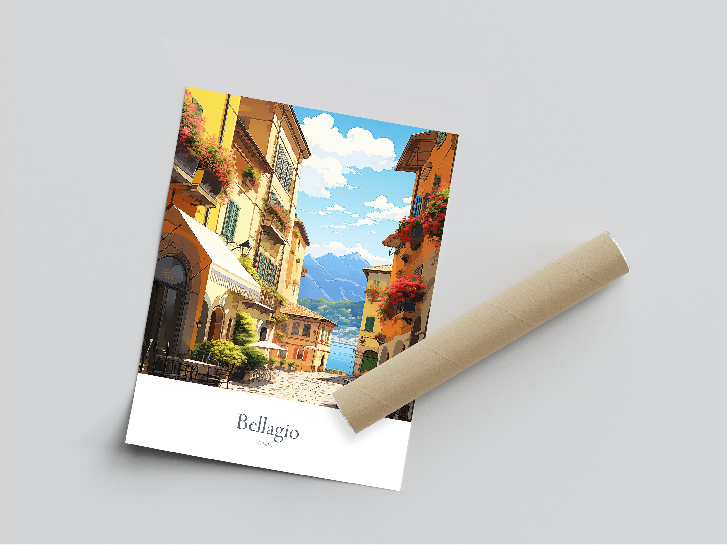 Bellagio Print Bellagio Poster Bellagio Gift Italy Souvenir Bellagio ...