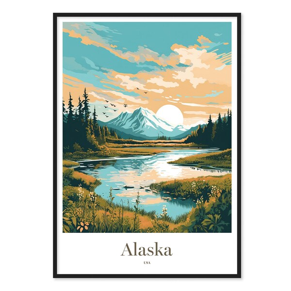 Alaska Poster - Etsy