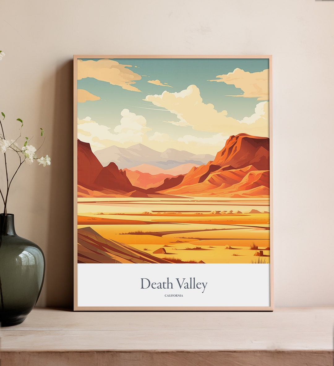 Death Valley Print Death Valley Poster Death Valley Gift California ...