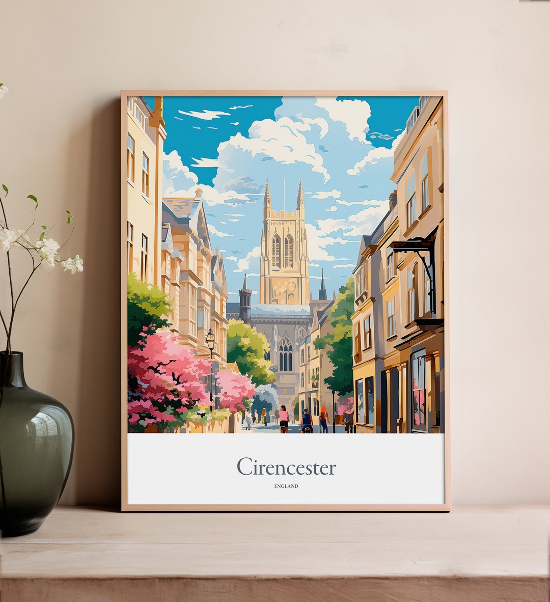 Cirencester Print Cirencester Poster Cirencester Gift England Souvenir ...
