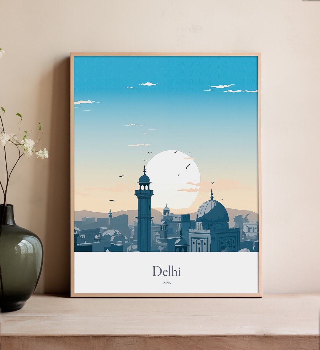 Delhi Print Delhi Poster Delhi Gift India Souvenir Delhi Wall Art Delhi ...