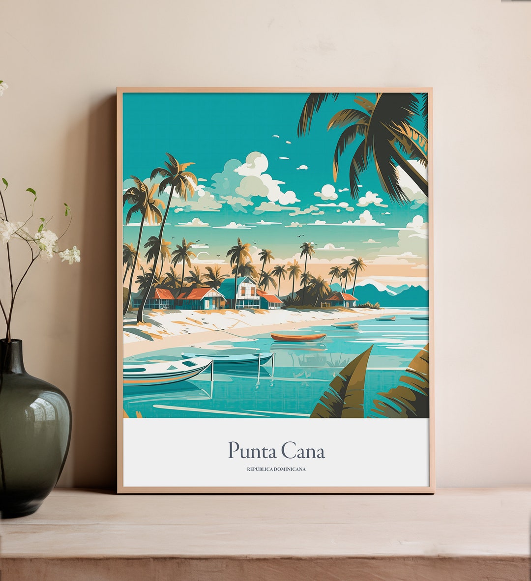 Punta Cana Print Punta Cana Poster Punta Cana Gift Dominican Republic ...