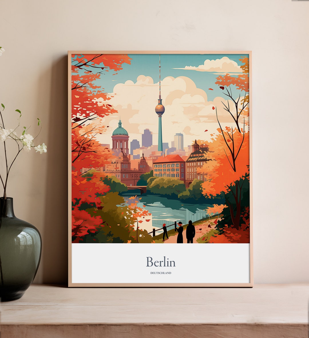 Berlin Print Berlin Poster Berlin Gift Germany Souvenir Berlin Wall Art ...