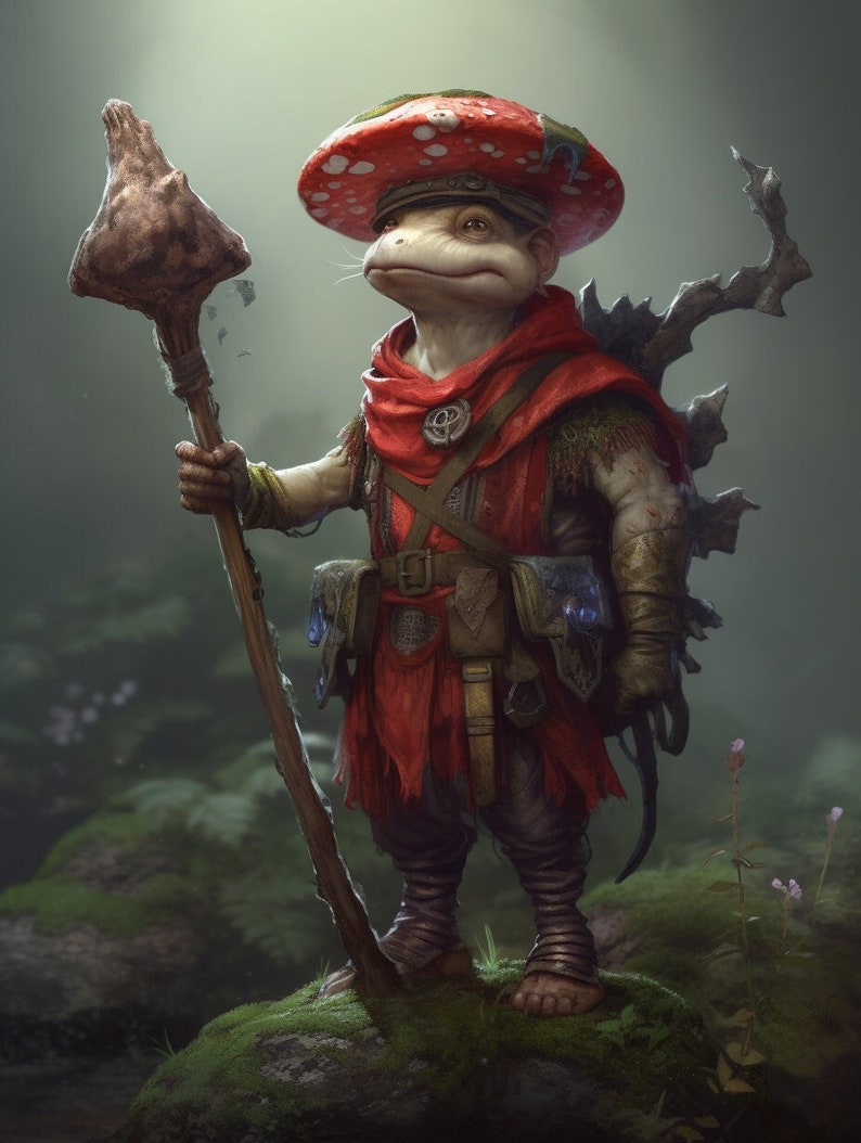 Fantasy Forest Creatures Wall Art Decor (set of 5 Prints) | Hi-res ...