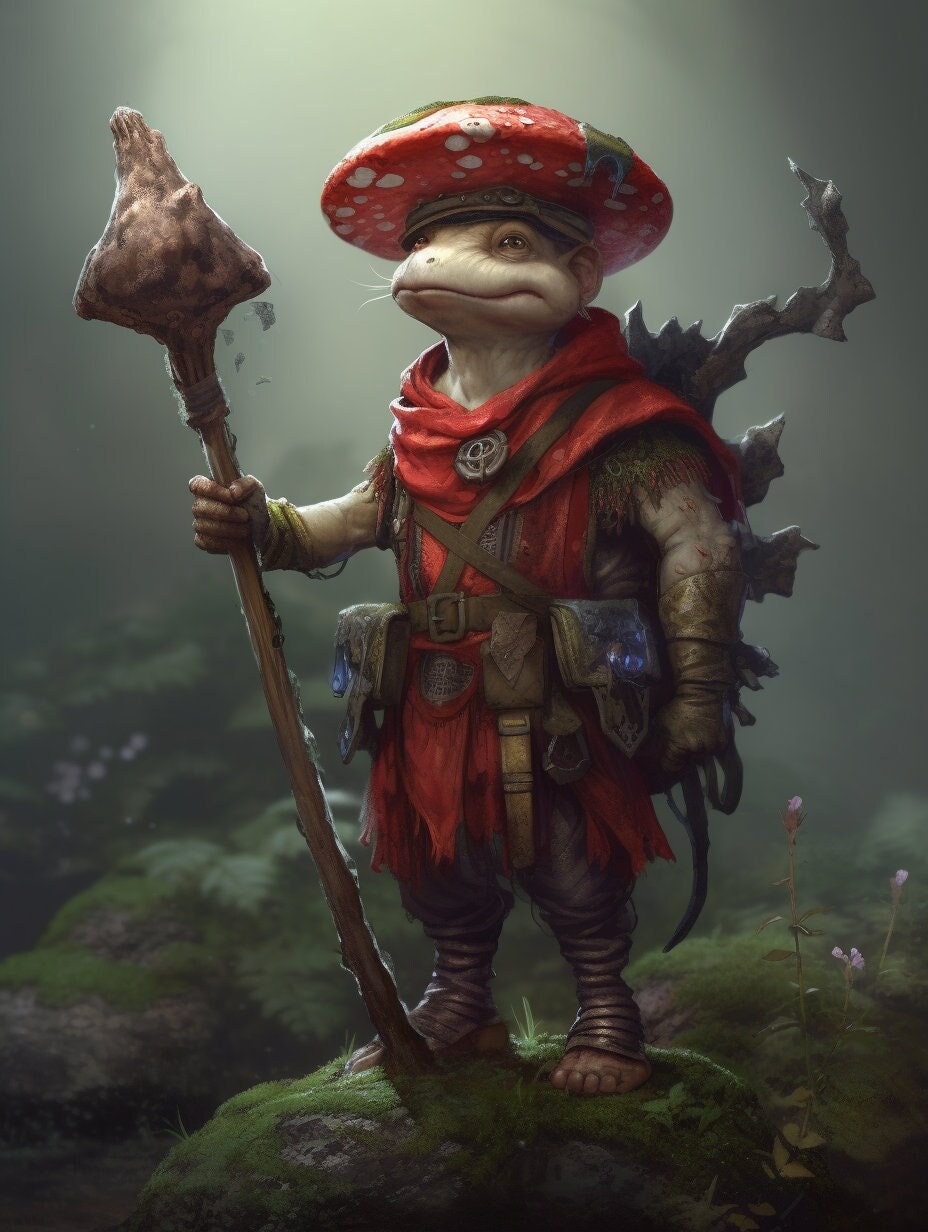 Fantasy Forest Creatures Wall Art Decor (set of 5 Prints) | Hi-res ...
