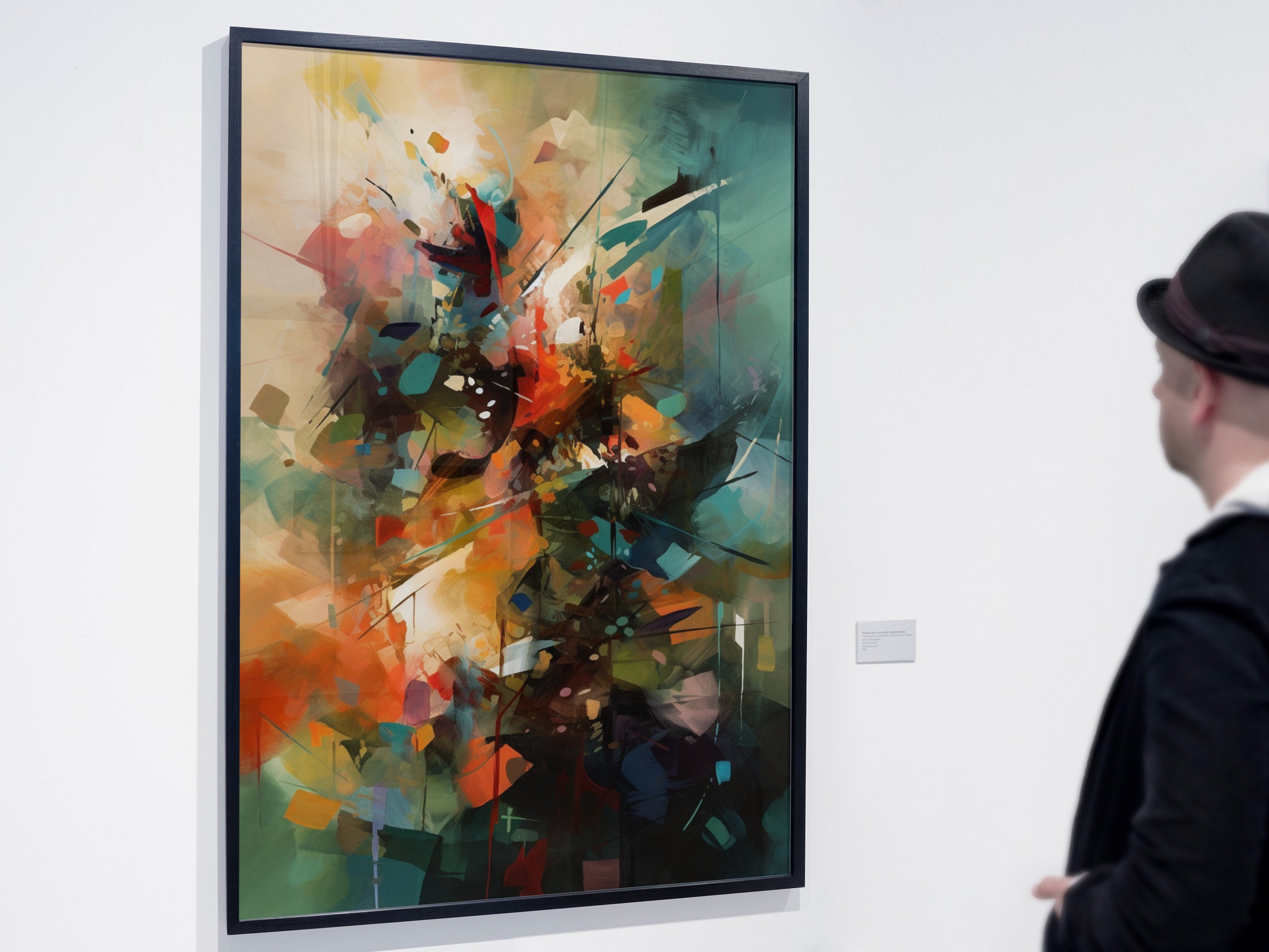 Abstract Painted Colors Wall Art Decor (set of 4 Prints) | Hi-res ...