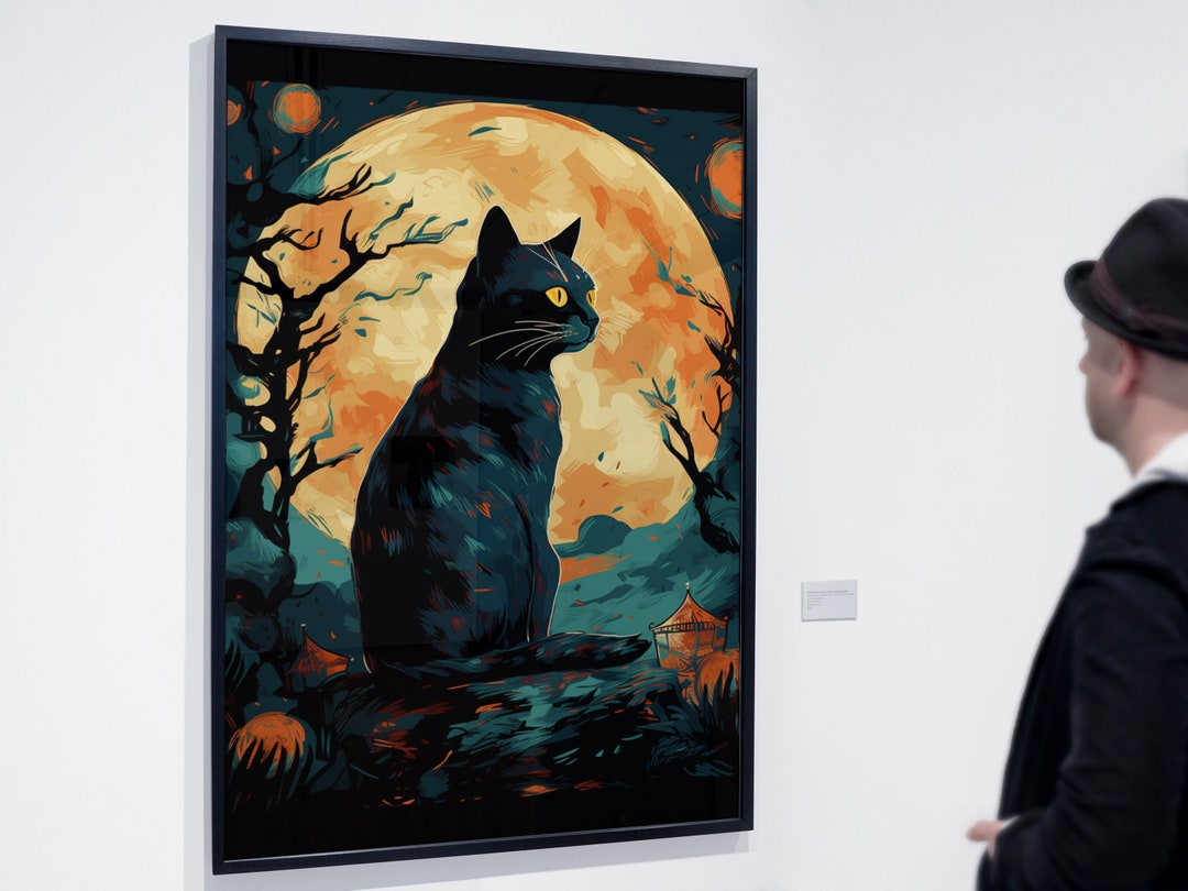 Van Gogh Cute Cats Series 2 (set of 4 Prints) | Hi-res 300dpi | 4 ...