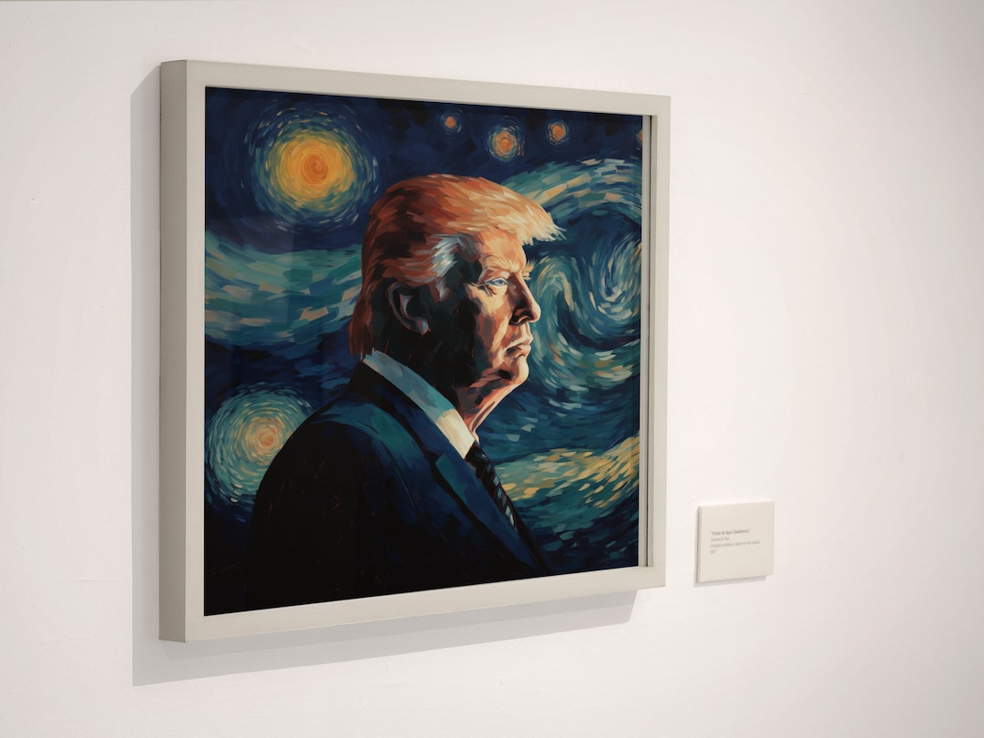 Donald Trump Van Gogh Style Wall Art Decor (set of 3 Prints) | Hi-res ...