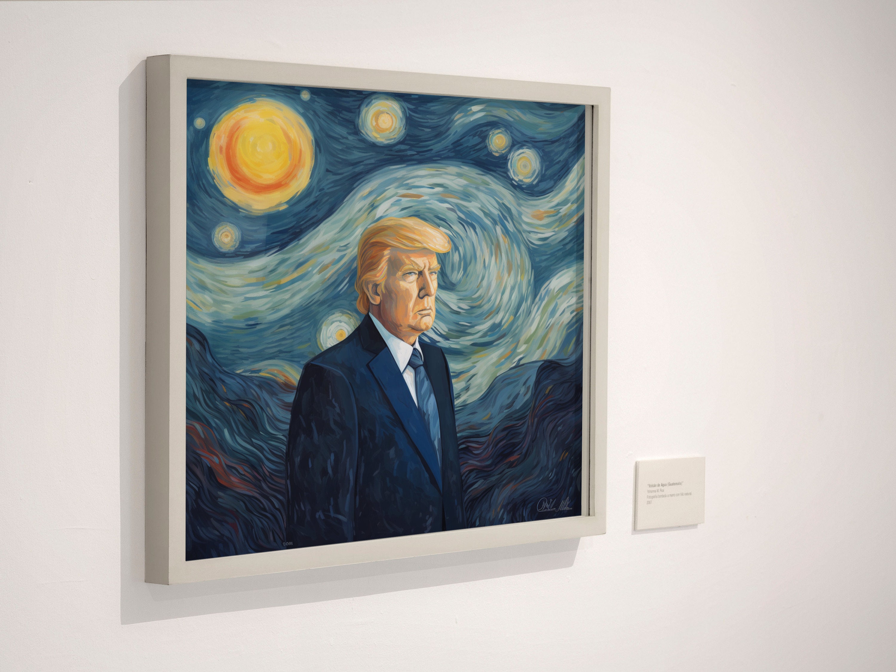 Donald Trump Van Gogh Style Wall Art Decor (set of 3 Prints) | Hi-res ...