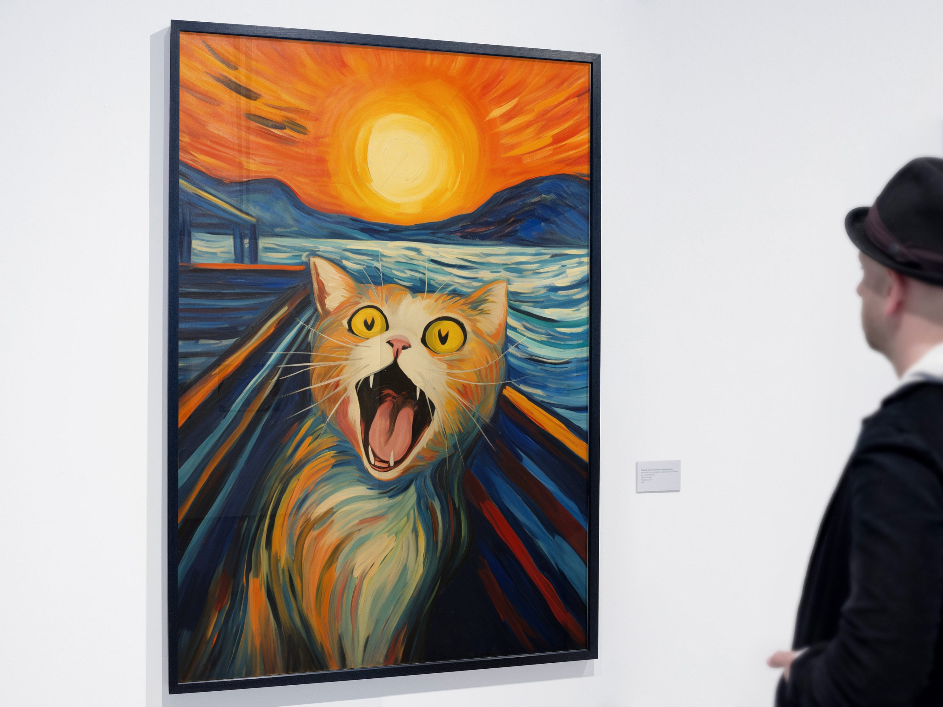 The Purr (inspired by "the Scream" by Edvard Munch) Bundle (set of 4 ...