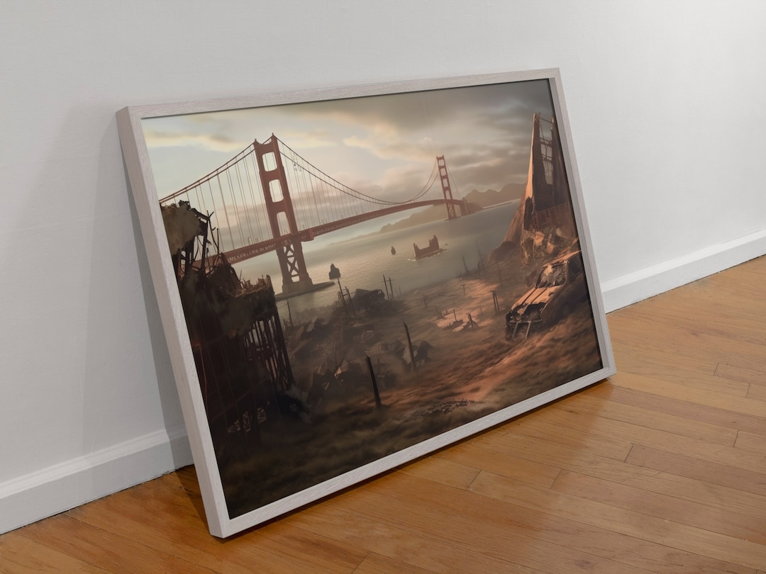 Post Apocalyptic Dystopian City Wall Art Decor (set of 2 Prints) | Hi ...