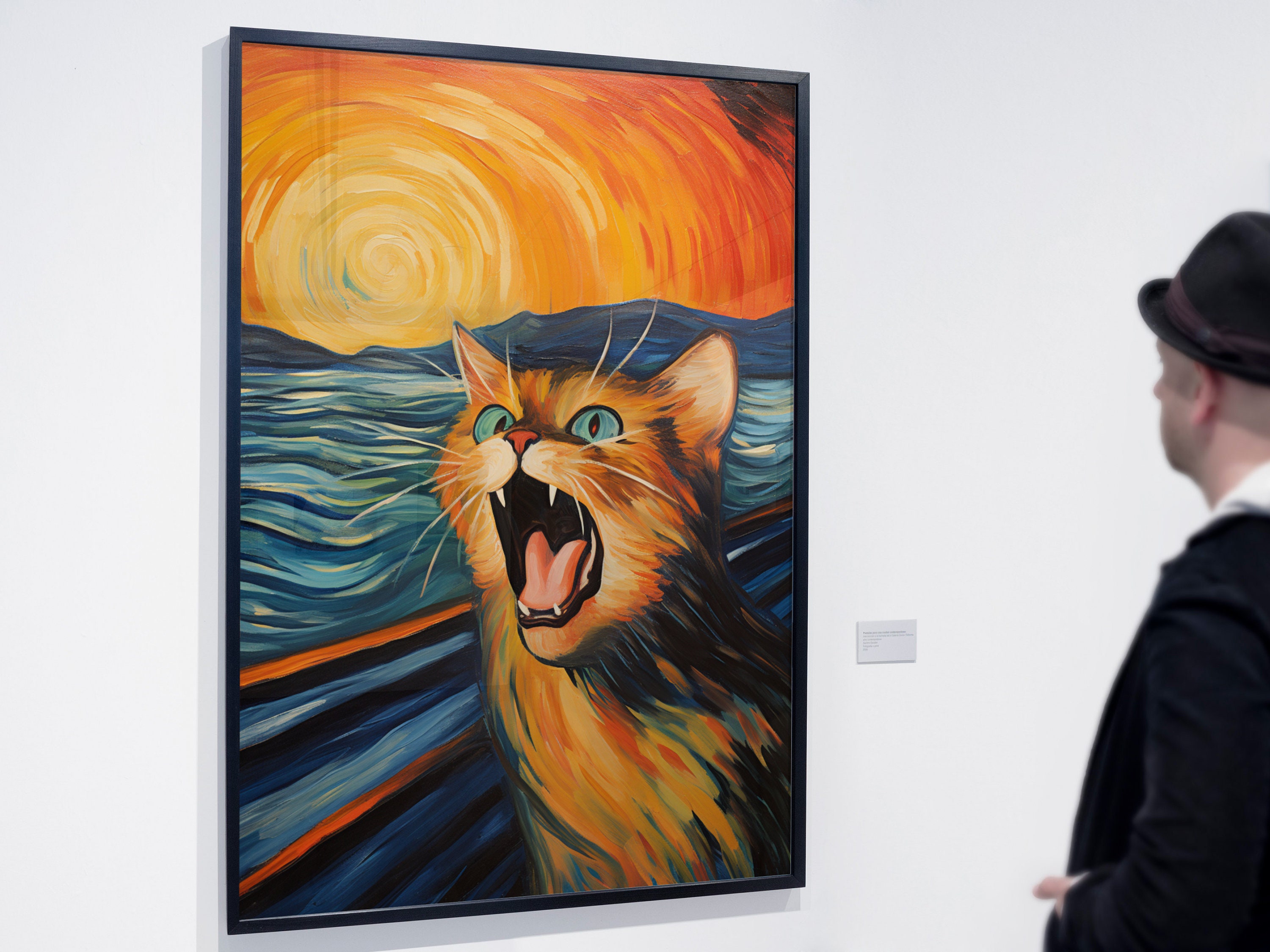 The Purr (inspired by "the Scream" by Edvard Munch) Bundle (set of 4 ...