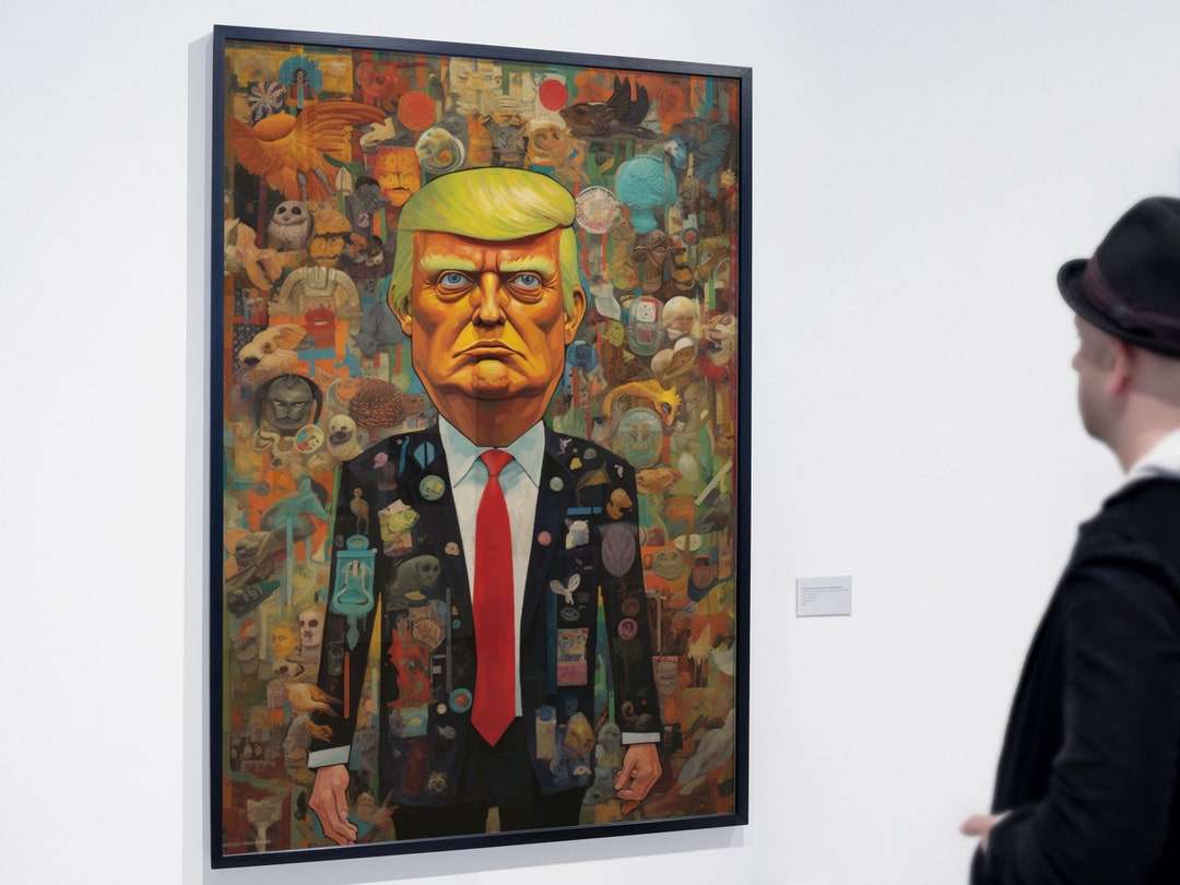 Donald Trump Abstract Art (set of 5 Prints) | Hi-res 300dpi | 5 Options ...