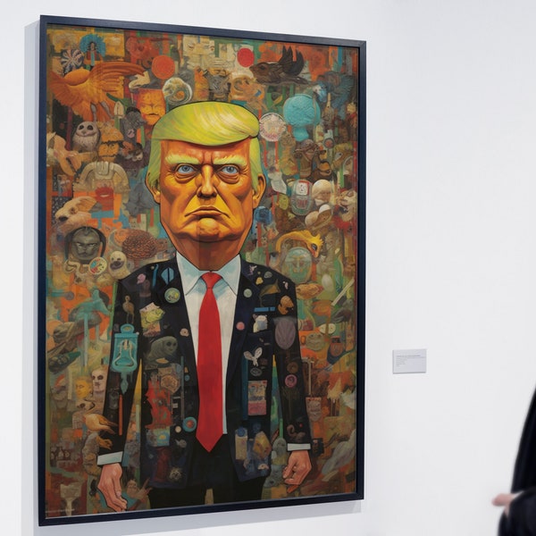 Abstract Trump Wall Art - Etsy