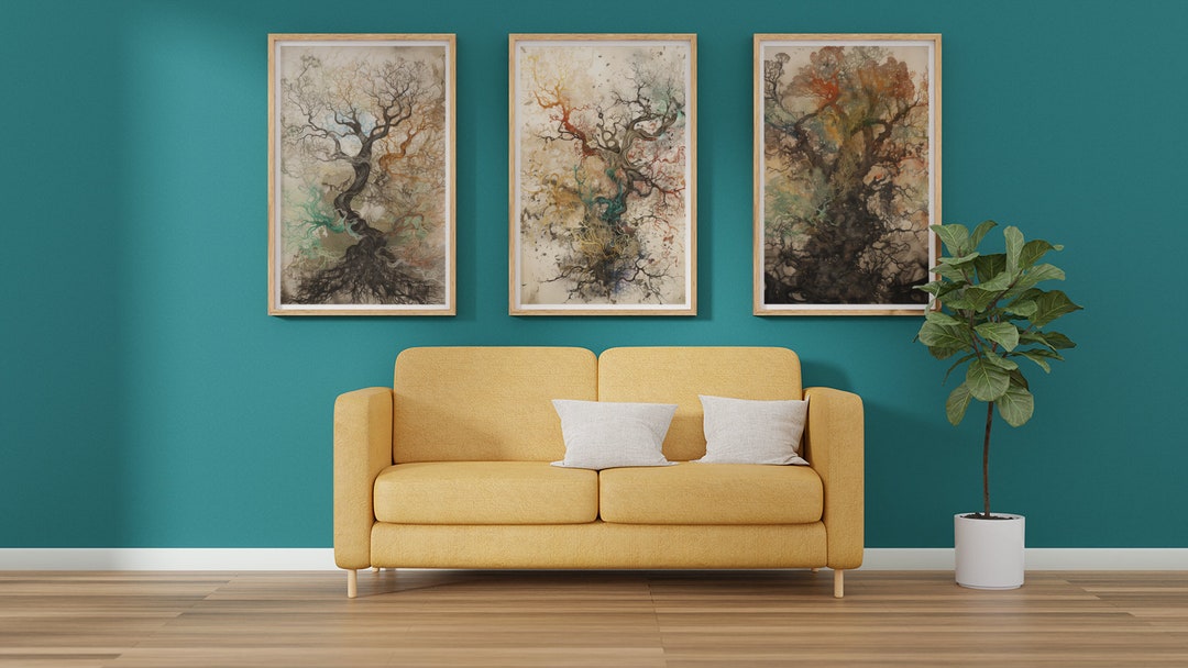 Roots Wall Art Decor (set of 4 Prints) | Hi-res 300dpi | 4 Options to ...