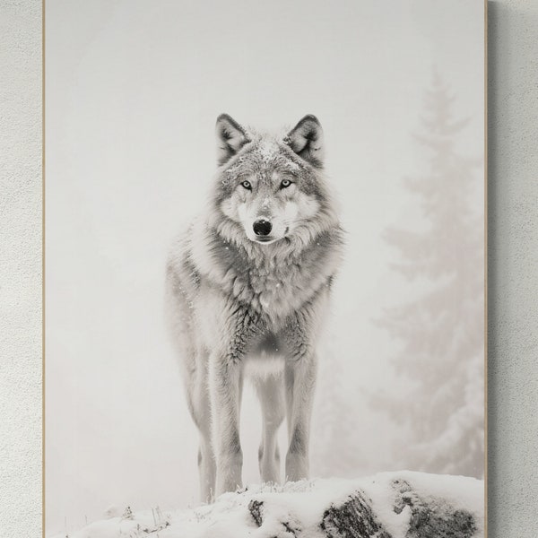 Gray Wolf Art - Etsy