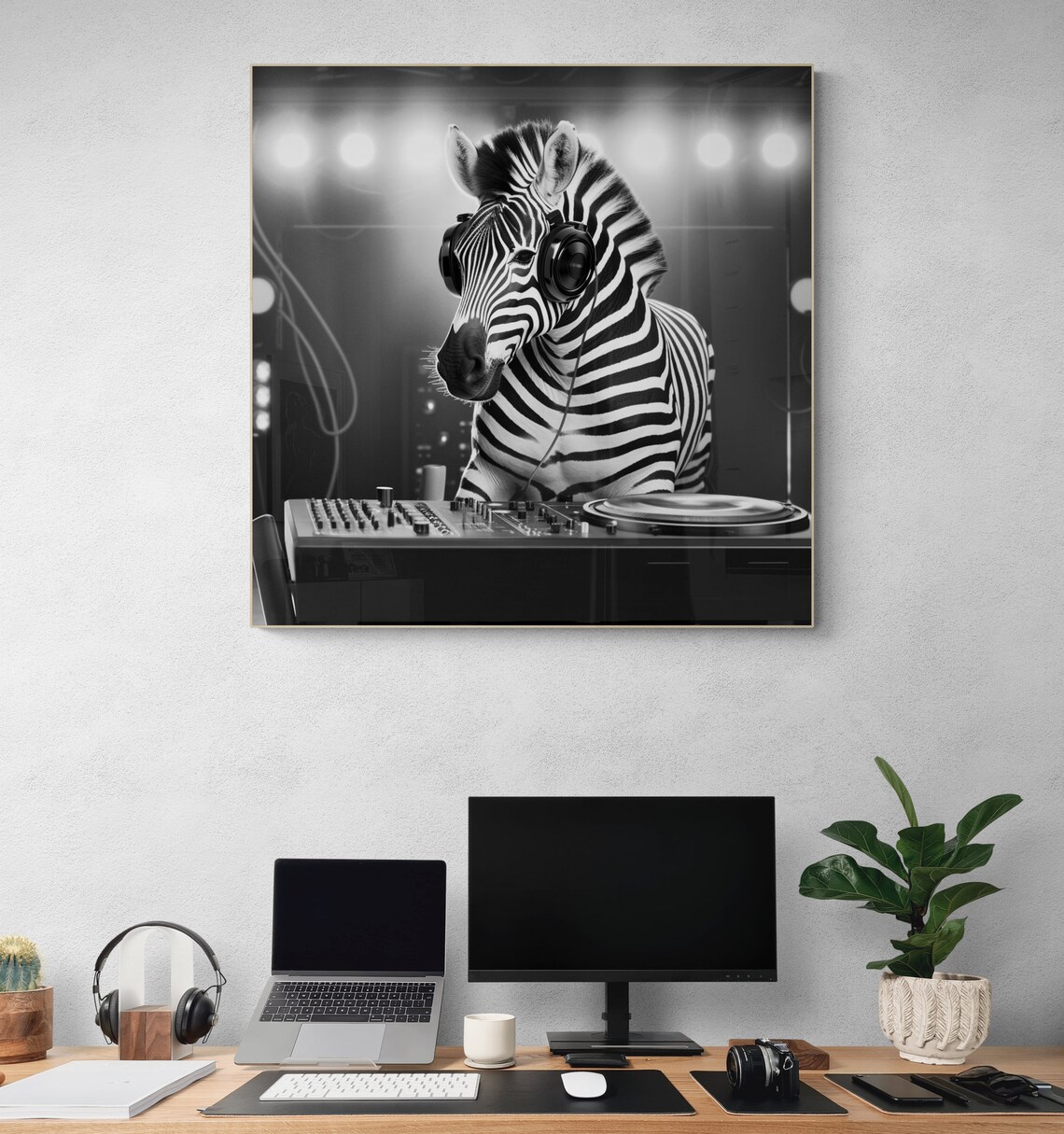 Zebra DJ Printable Art Download Printable Wall Decor Printable Wall Art ...