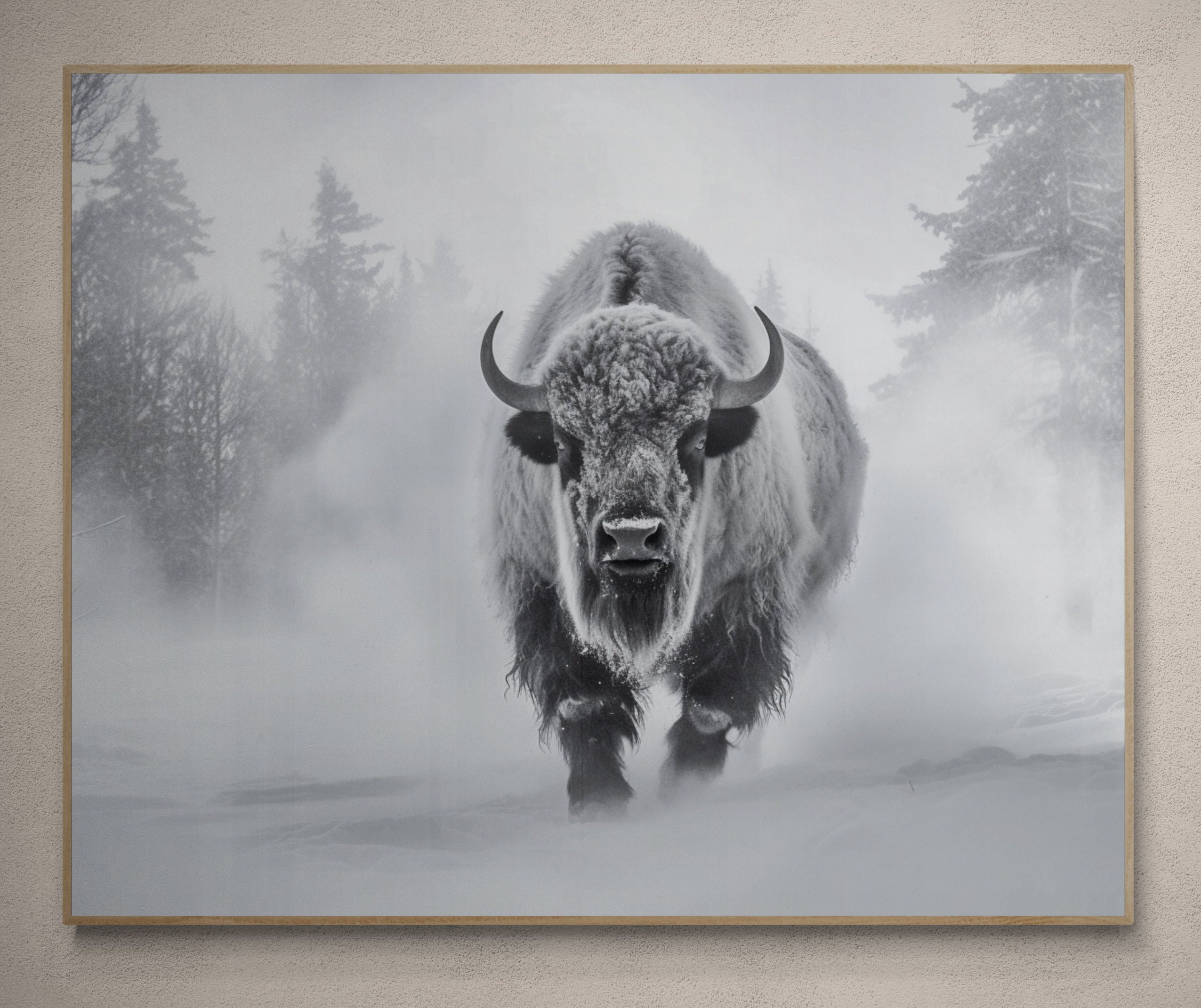 Snow Buffalo Printable Art Download Printable Wall Decor Printable Wall ...