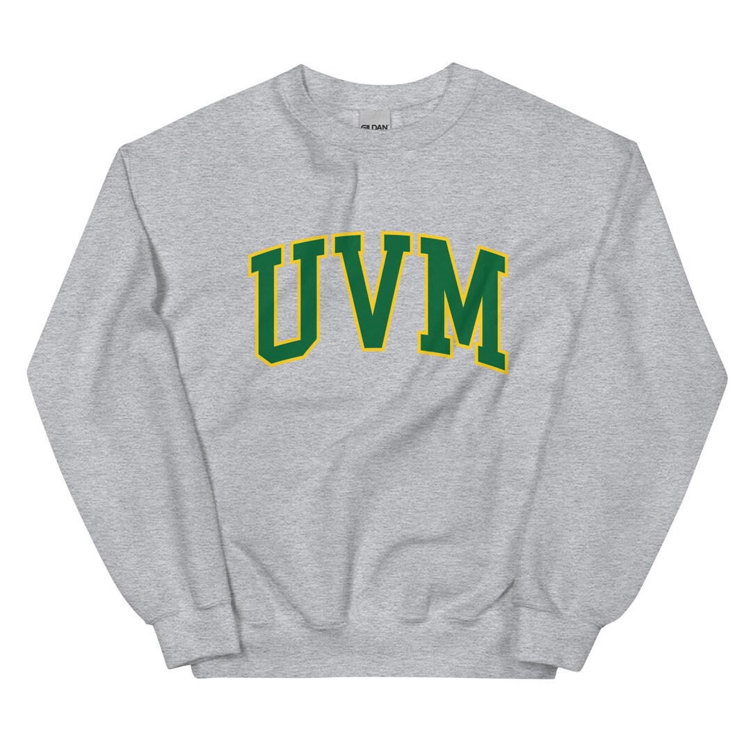 University of Vermont UVM Crewneck Unisex Sweatshirt College Font - Etsy