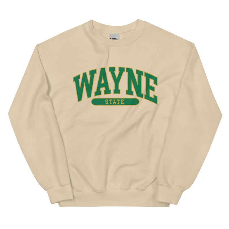 Wayne State University Crewneck Unisex Sweatshirt College - Etsy