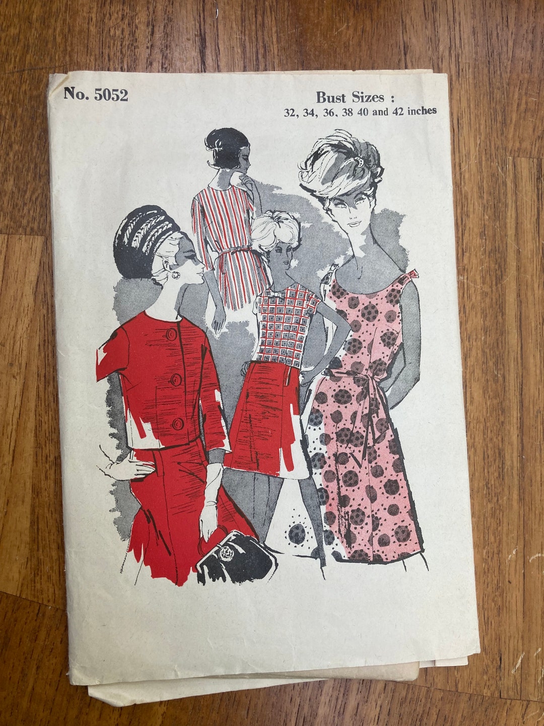 Original Vintage Sewing Pattern From the Pattern Shop Number 5052 5 ...