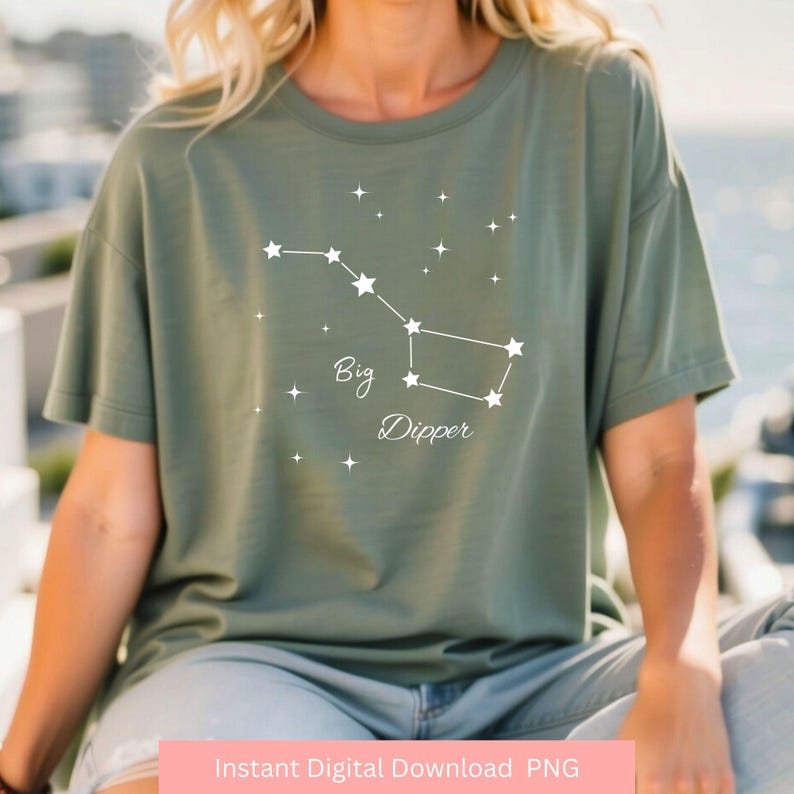 Little Dipper Big Dipper PNG Bundle, Constellation PNG Sublimation for ...