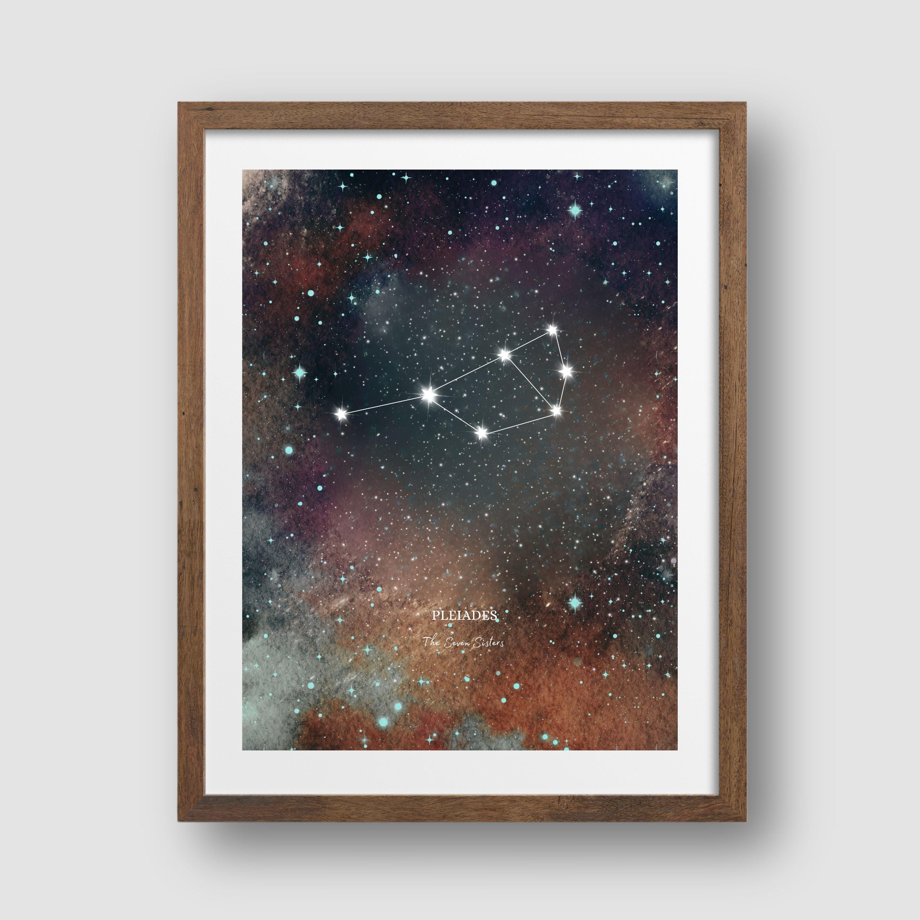 Seven Sisters Constellation Painting Pleiades: Seven Sisters Star