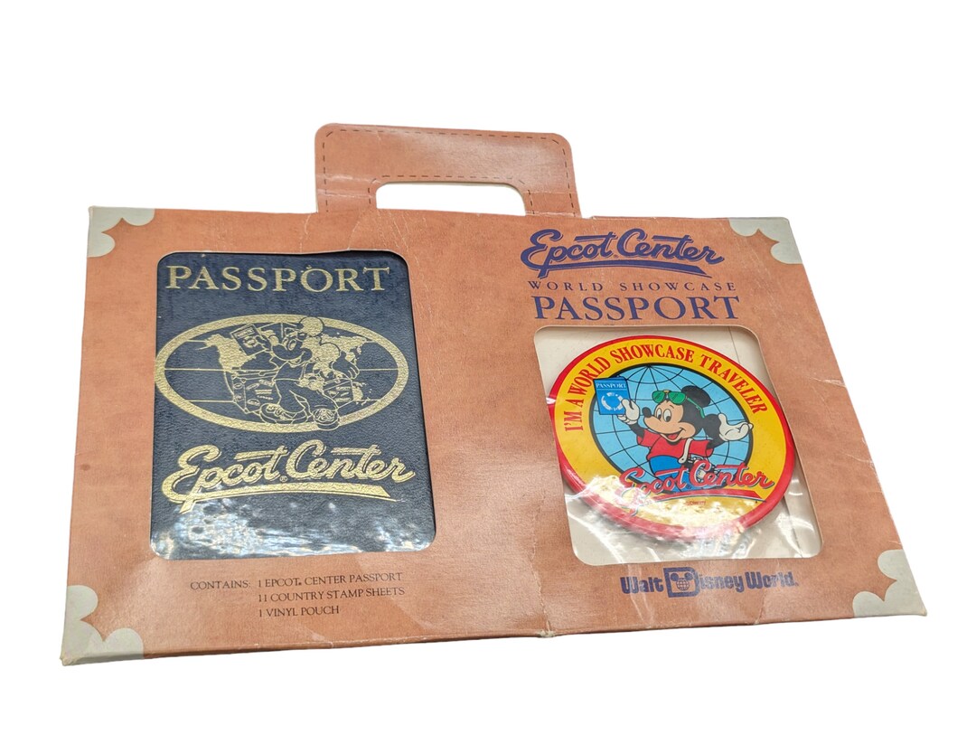 Epcot Center Passport, Walt Disney World Passport, World Showcase ...
