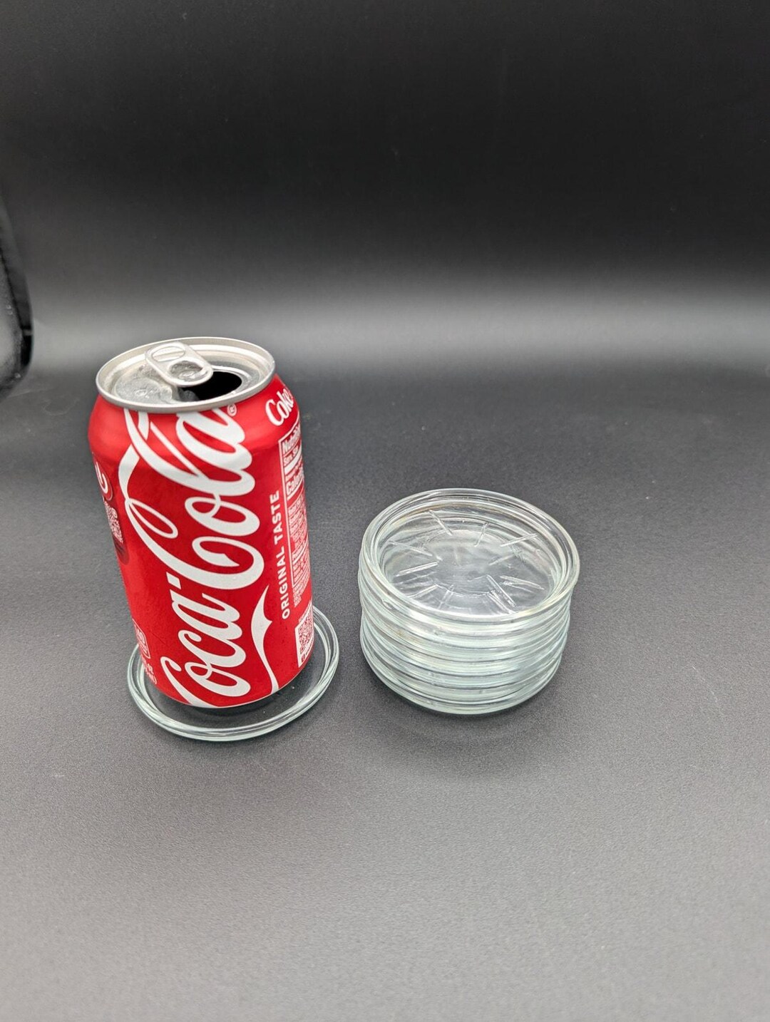 Vintage Clear Glass Coasters Set of 8 With Ribbed Edge - Etsy