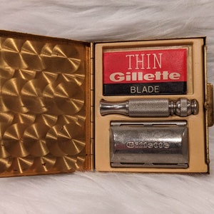 Vintage Woman's Razor, Gillette Razor Blade Kit, Gillette Shaving Kit ...