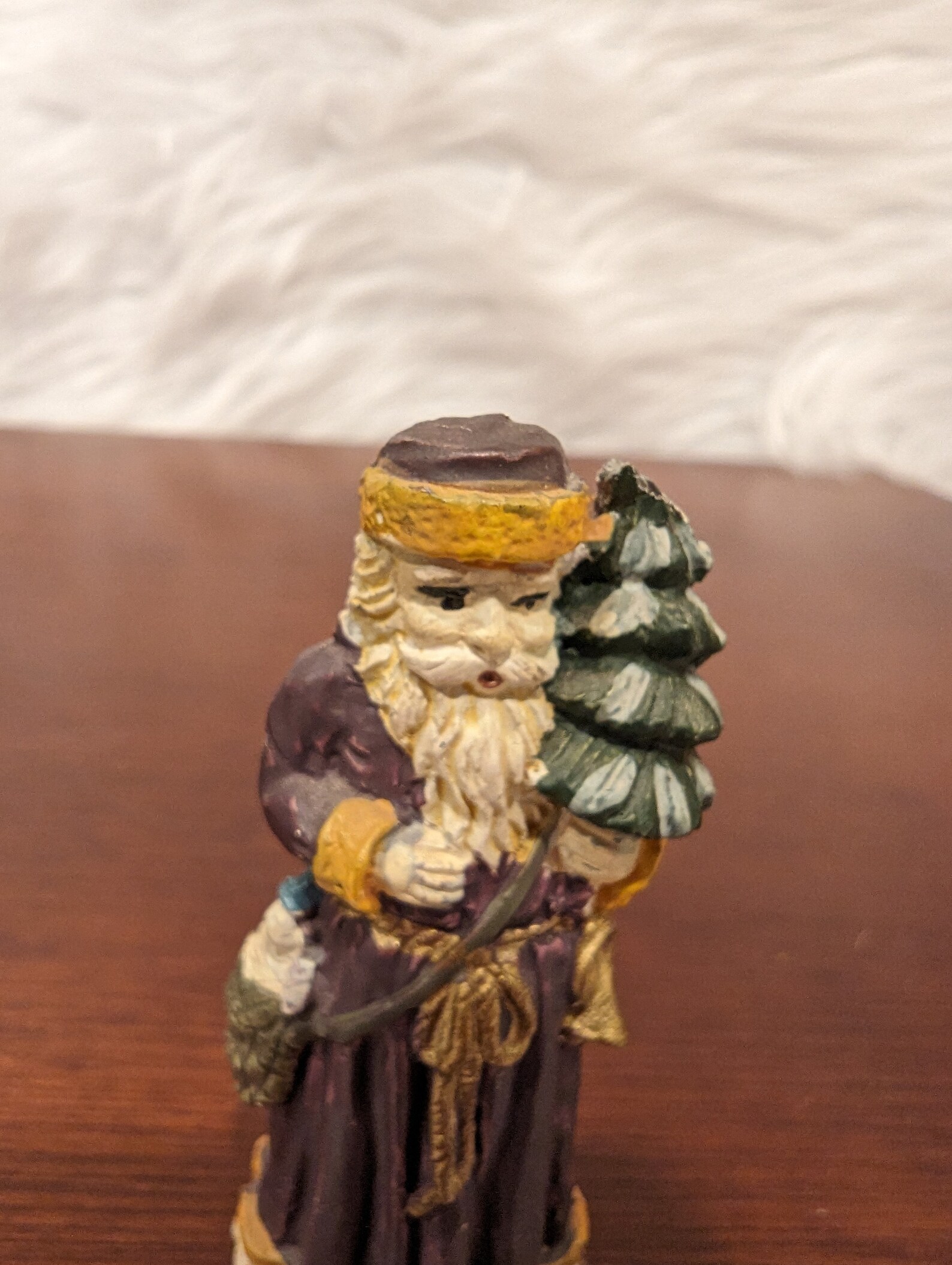 Vintage Novelino Antique Pewter Miniature Santas Figurines - Set of 2 ...