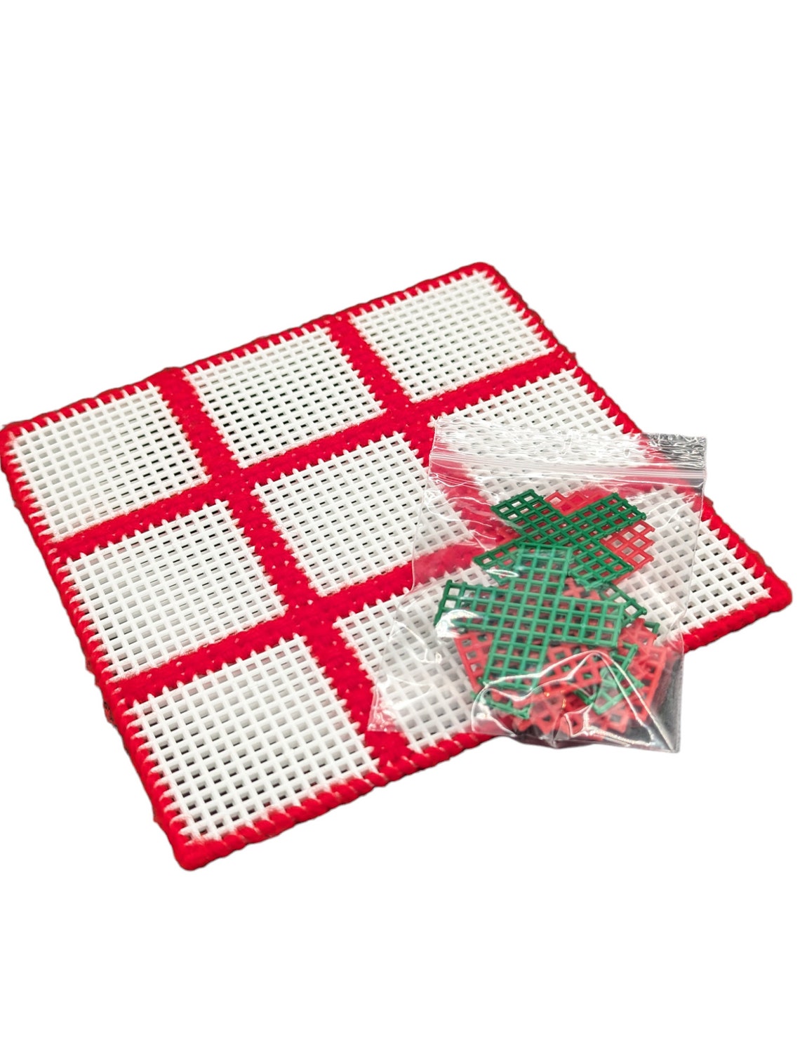 Vintage Games, Tic Tac Toe, Plastic Canvas Needlepoint Tic Tac Toe ...