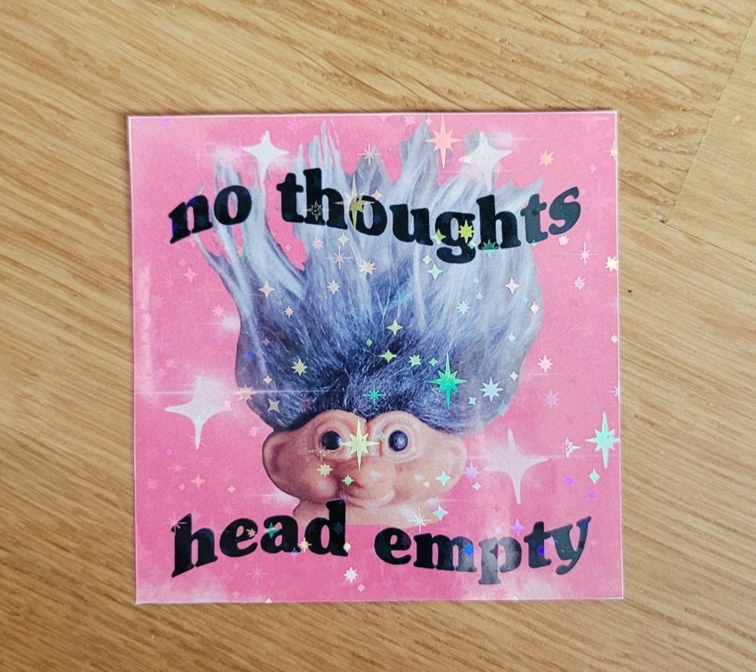GLITTER TROLL STICKER | Troll Doll | Gifts Under 5 | Funny Laptop or ...