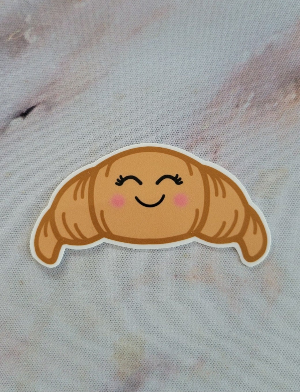CUTE CROISSANT STICKER | Kawaii Food | Gifts Under 5 | Fun Sticker for ...