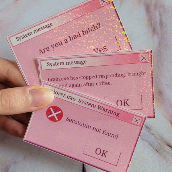 Windows Popup Stickers - Etsy