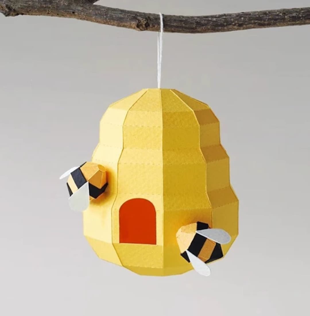 Bee Origami / Honeycomb Origami / Handmade Origami / Honeycomb - Etsy