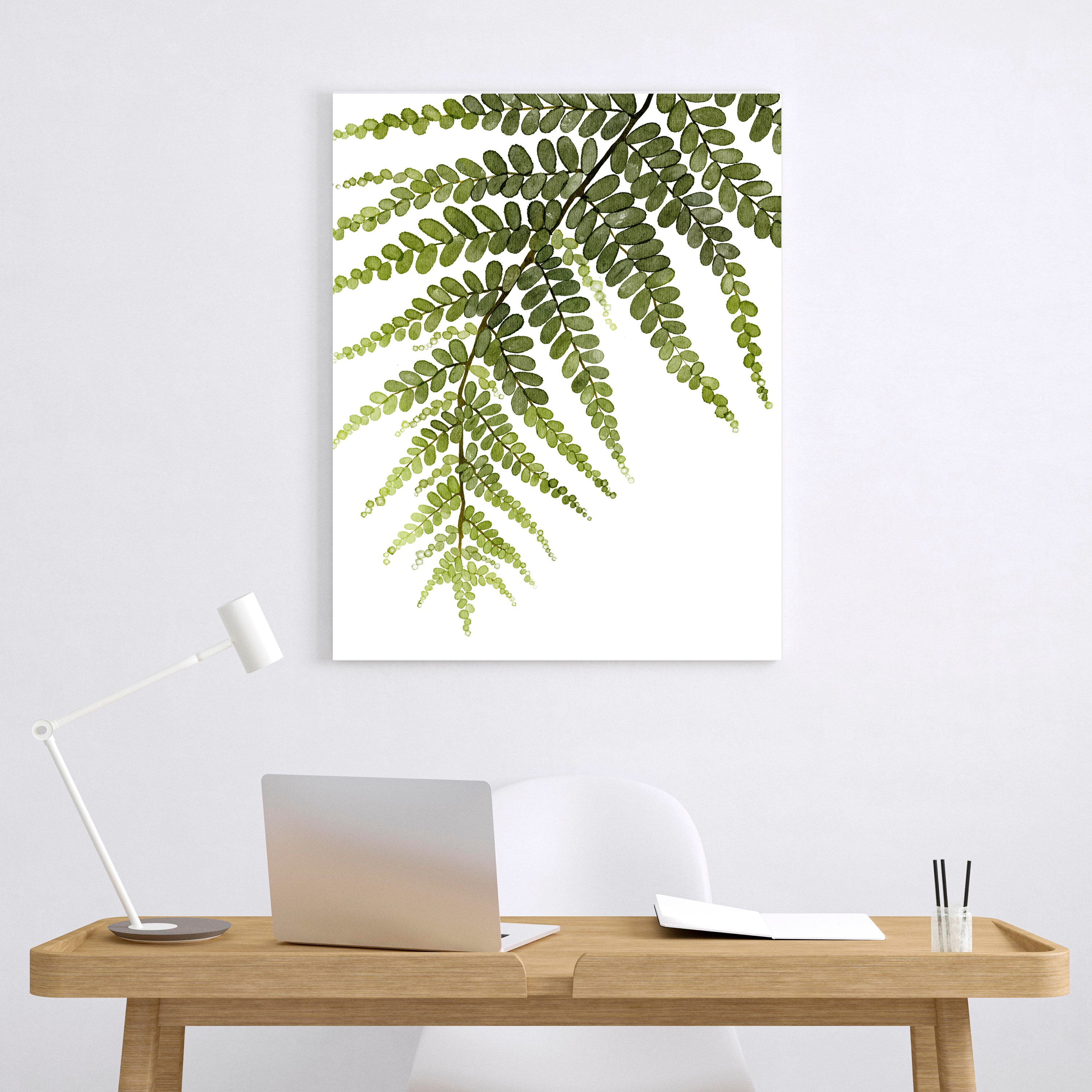 Fern Leaves Print | Greenery Wall Art | Botanical Bathroom Decor | Sage ...
