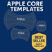 Apple Core Quilt Templates: Acrylic Quilting Tools for EPP & Paper ...