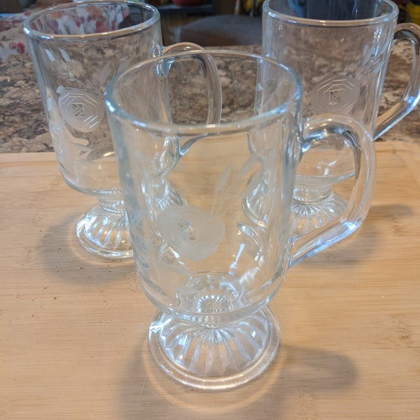 Etched Glass Coffee Mugs - Etsy