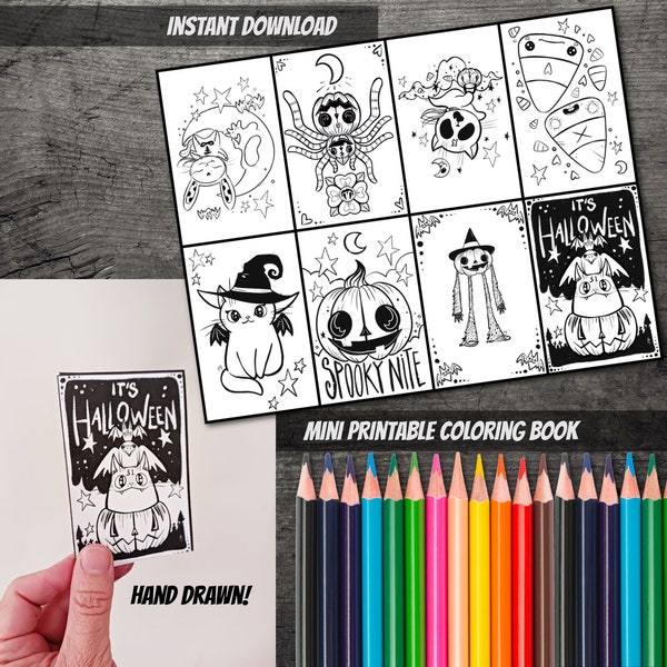 Mini Coloring Book - Etsy
