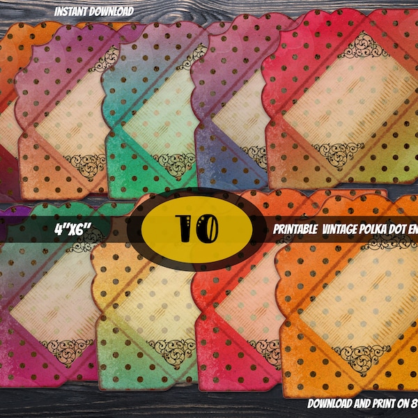 Polka Dot Envelopes - Etsy