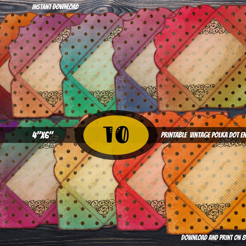 Polka Dot Envelopes - Etsy