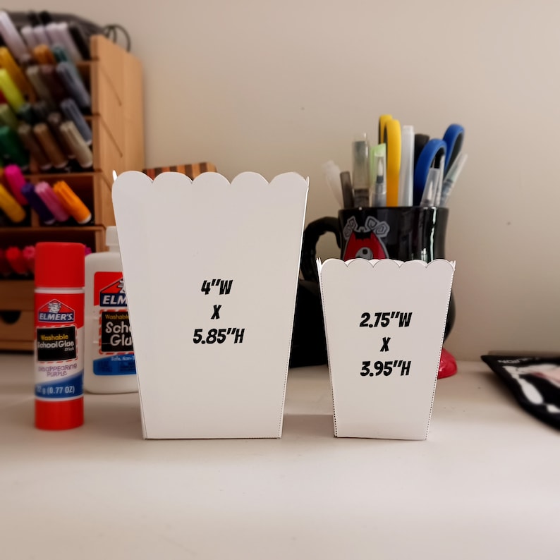 PRINTABLE Small Popcorn Box-printable Snack Box-movies Night-snack Box ...