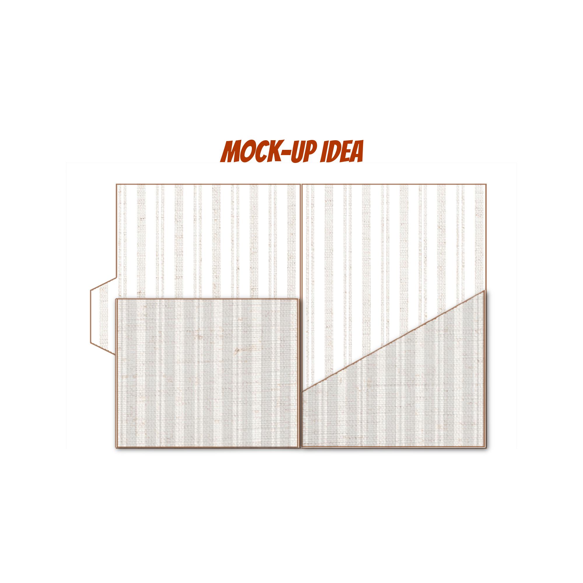 10 PRINTABLE Mini File Folders Linen Ticking Pattern Digital Download ...